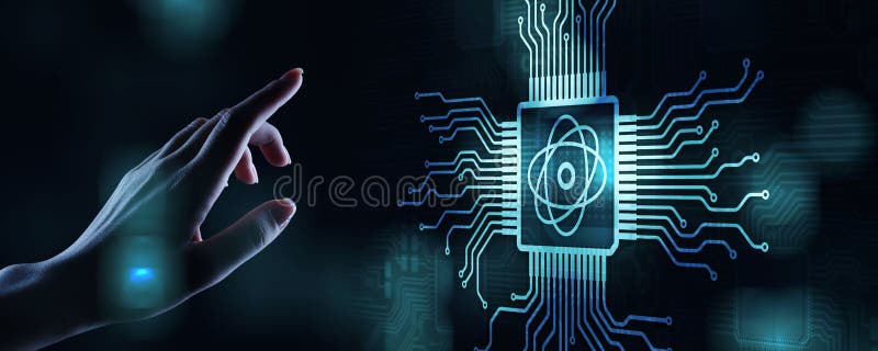 Quantum Processor Chip Powerful Supercomputer, Modern Technology and ...