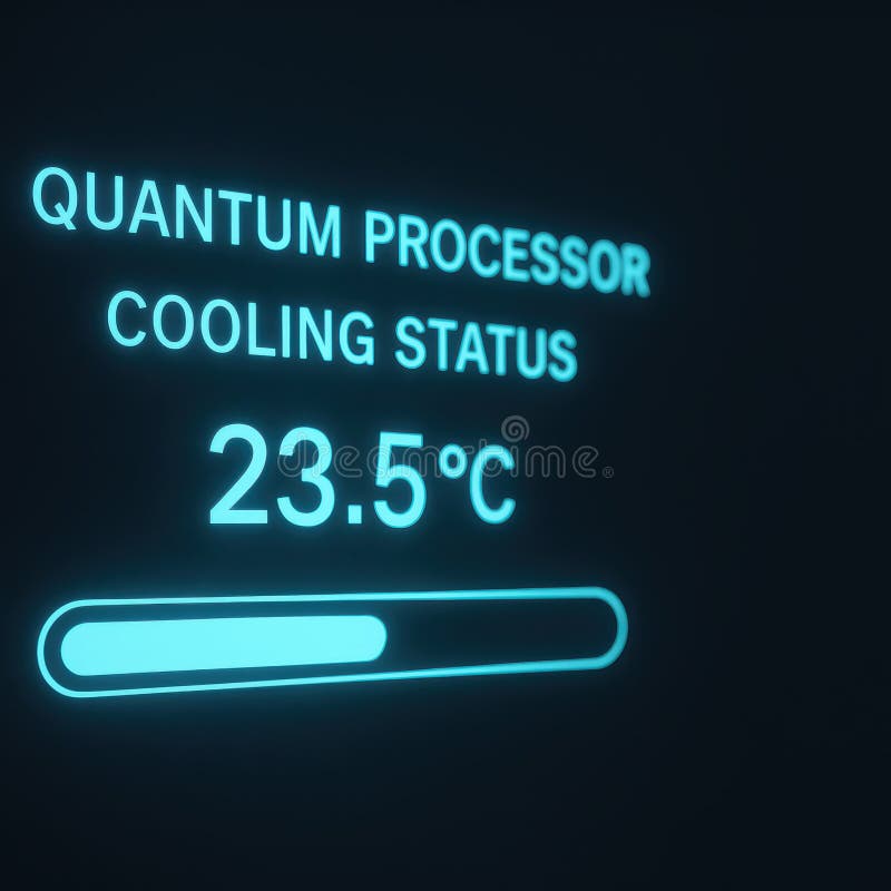 Quantum Processor Cooling Status Display with Temperature Readout and ...
