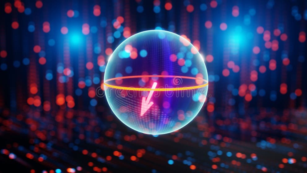 Quantum Qubit in Superposition State, Bloch Sphere, Visualisation of ...