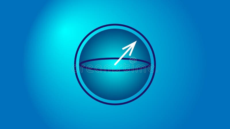 Quantum Qubit in Superposition State, Bloch Sphere, Visualisation of ...