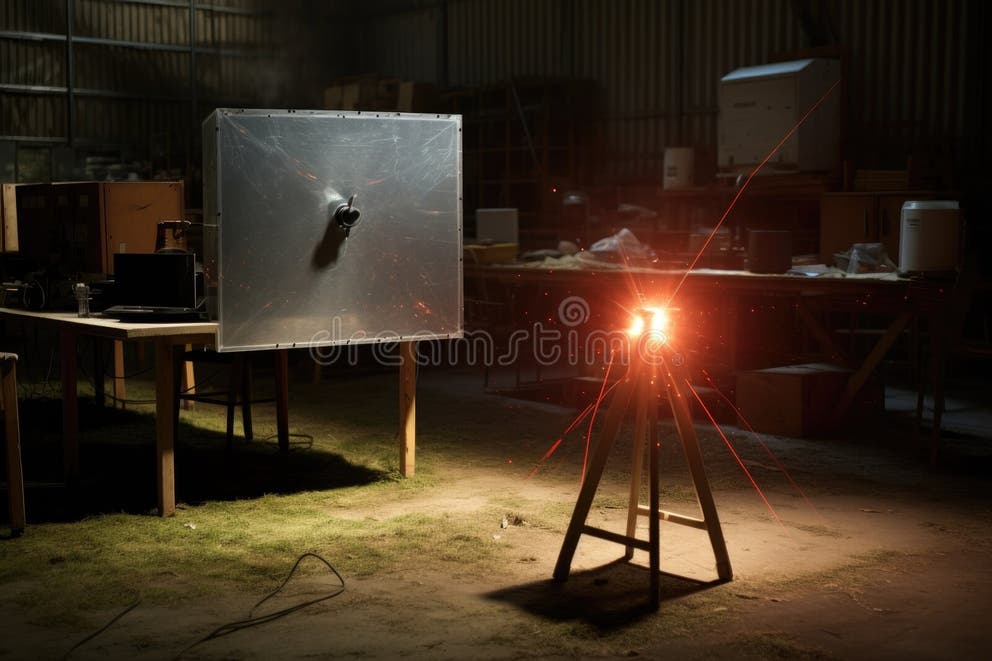 Quantum Radar System in Action, Detecting Objects Stock Illustration ...