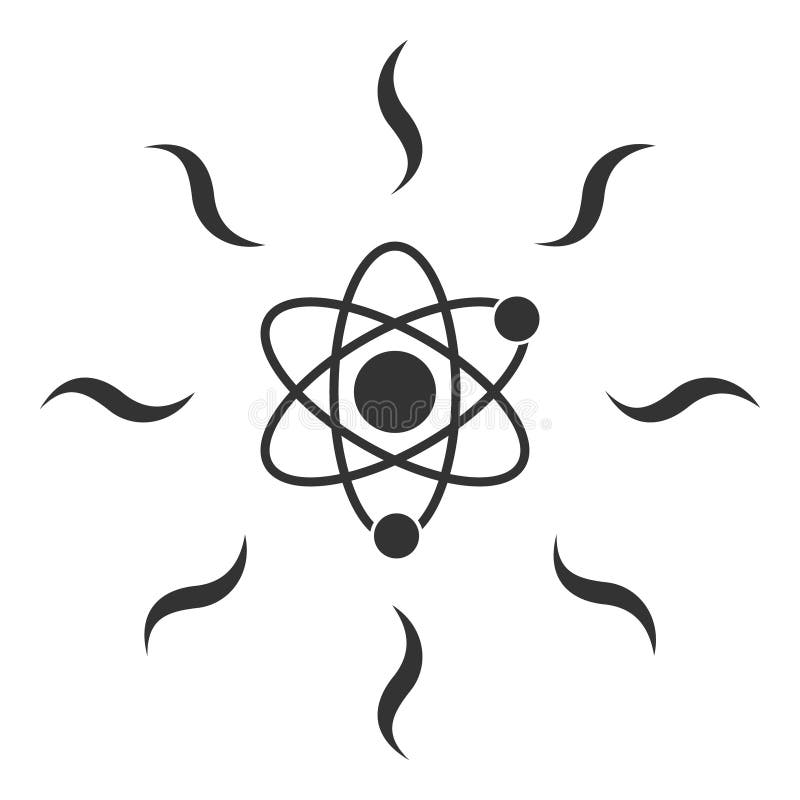 Quantum Radiation - Raster Icon Illustration Stock Illustration ...