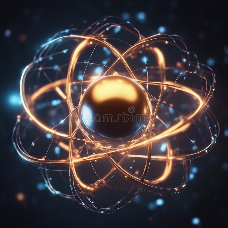 Into the Quantum Realm: a Spinning Atom S Nucleus Up Close, Generative ...