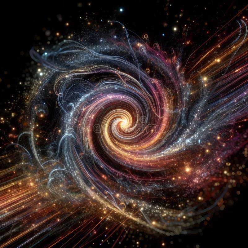 Quantum Ripple Vortex Splatter a Splatter that Forms a Swirling Stock ...