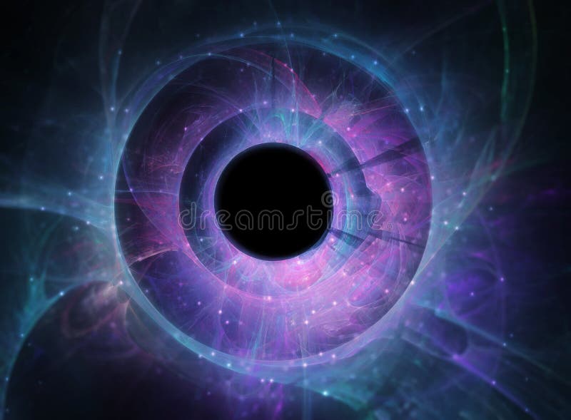 A Quantum, Science Fiction Design of a Glowing Fractal Portal Pattern ...