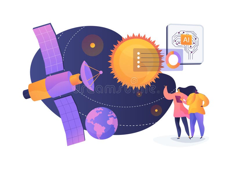 Quantum Sensors in Astronomy Abstract Concept Vector Illustration ...