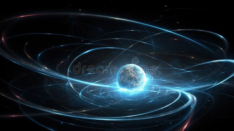Quantum Space Explosion, Colorful Lines Abstract Scientific ...
