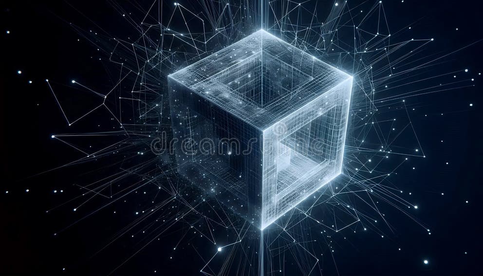 A Quantum Superposition Object, AI Generated Image Stock Illustration ...