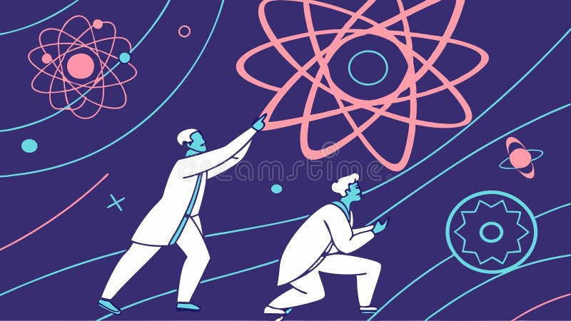 Quantum Superposition Symbol. Physics Concept, Quantum Mechanics Vector ...