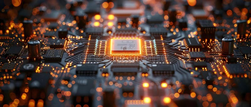 Quantum Synapses: the Convergence of Technology and Minimalism. Concept ...