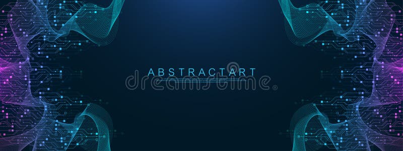 Quantum Technologies Concept. Deep Learning Artificial Intelligence ...