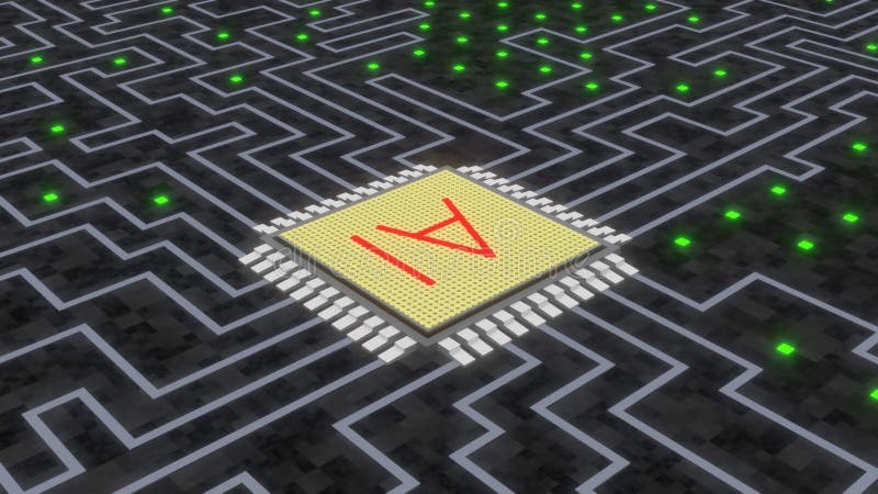 Technology Artificial Intelligence AI and Internet of Things IOT Network Animation Concept .big ...