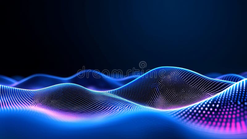 A Quantum Technology Abstract Background Featuring Particles Entangled ...