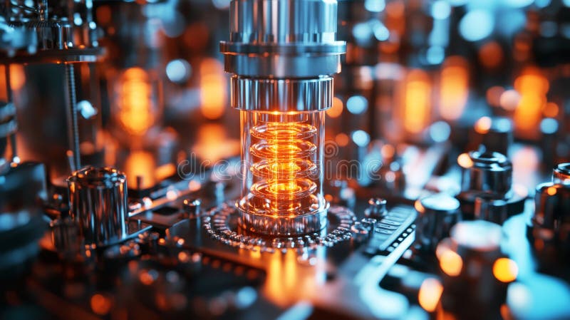 Quantum Technology Showcasing Qubit Superposition and Entanglement in ...