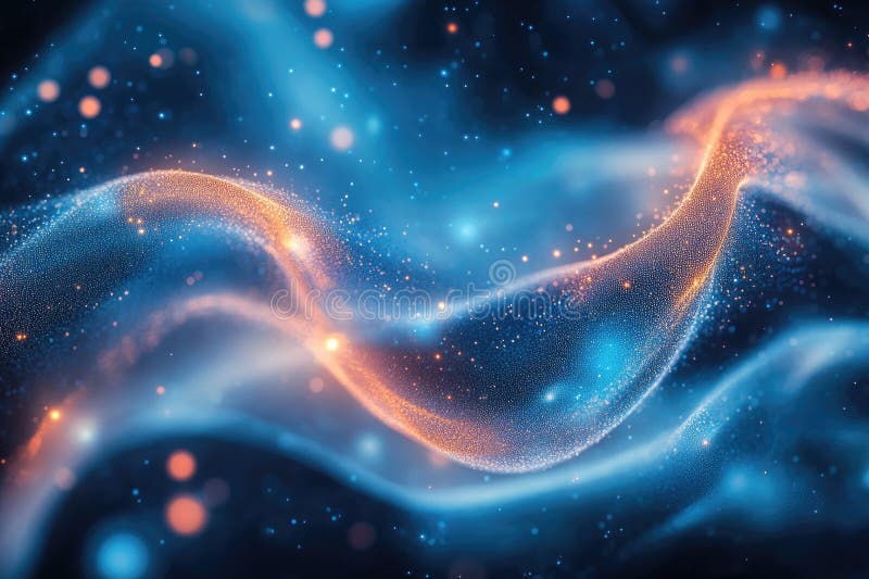 Quantum Threads: Concept of Quantum Strings, Illustrating the Intricate ...