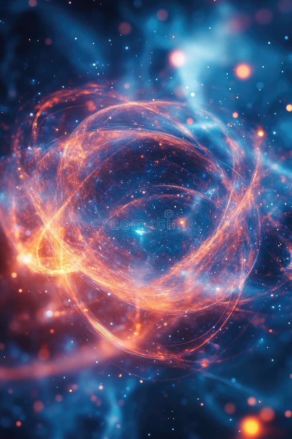 Quantum Threads: Concept of Quantum Strings, Illustrating the Intricate ...