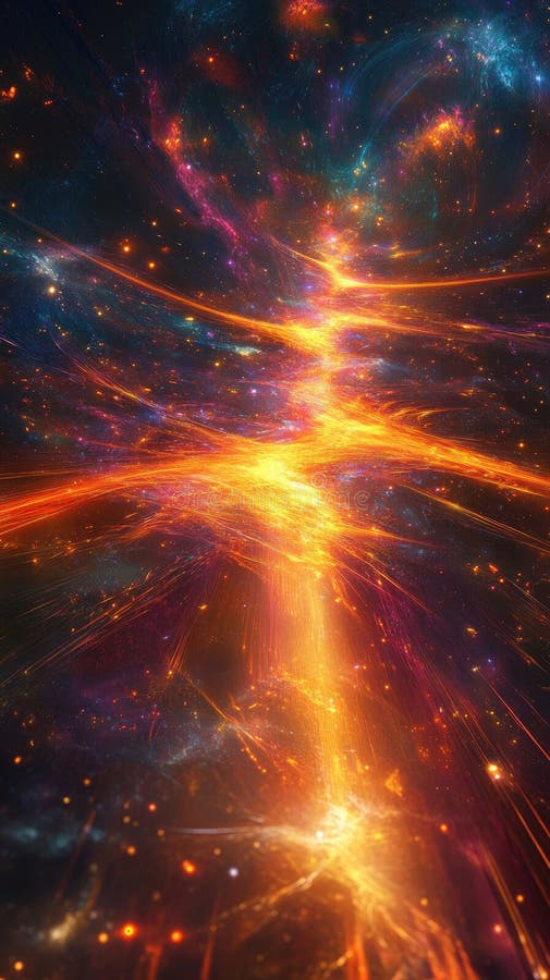 Quantum Threads: Concept of Quantum Strings, Illustrating the Intricate ...