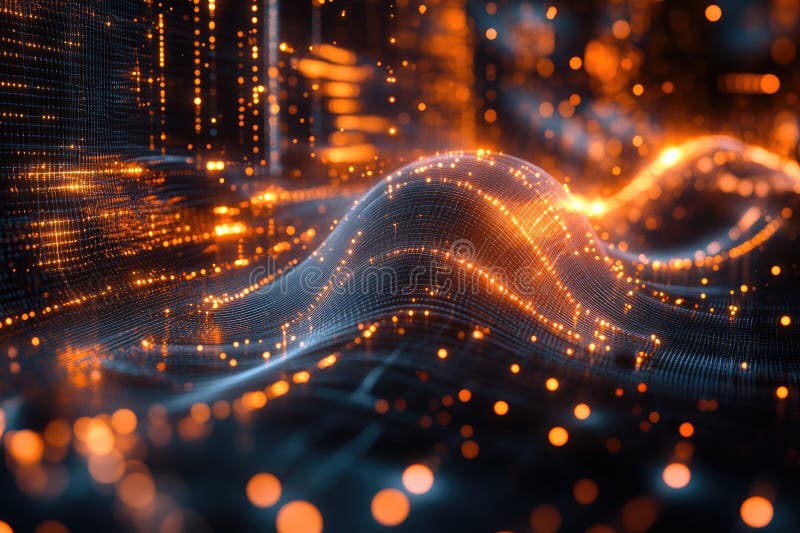 Quantum Threads: Concept of Quantum Strings, Illustrating the Intricate ...