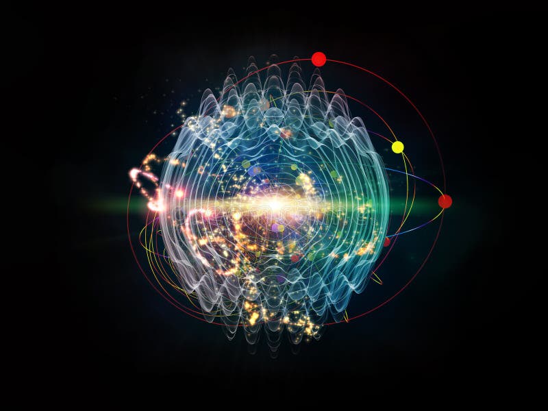 Quantum Wave stock illustration. Illustration of glow - 40383351