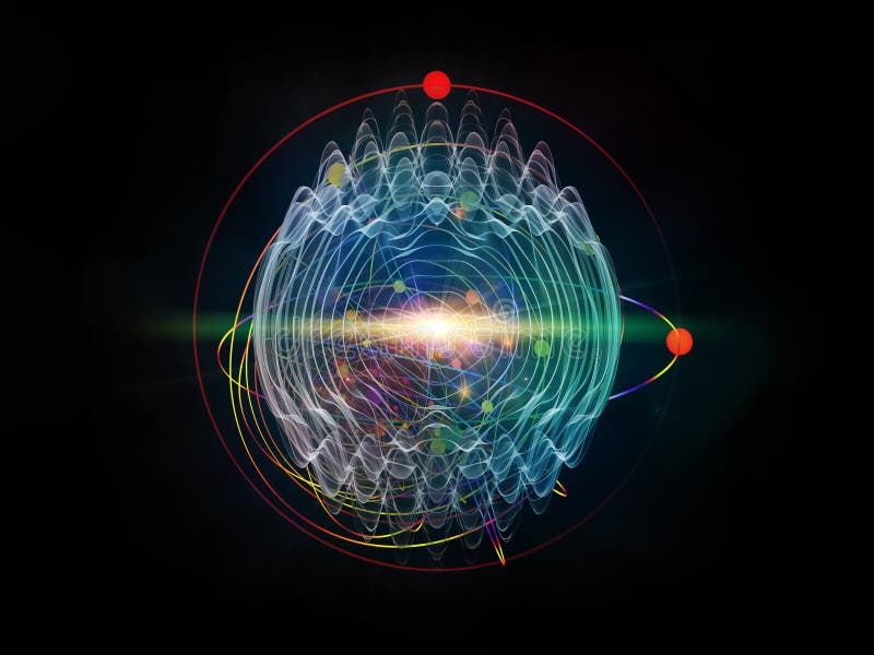 Quantum Wave stock illustration. Illustration of glow - 40383351
