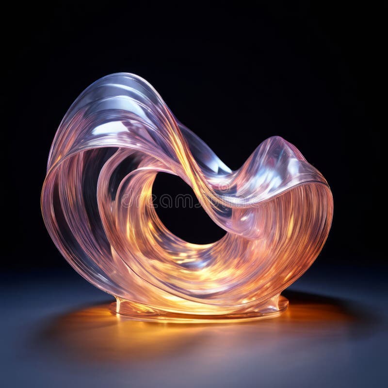 Quantum Wave Particle a Sculpture that Visualizes the Duality Stock ...