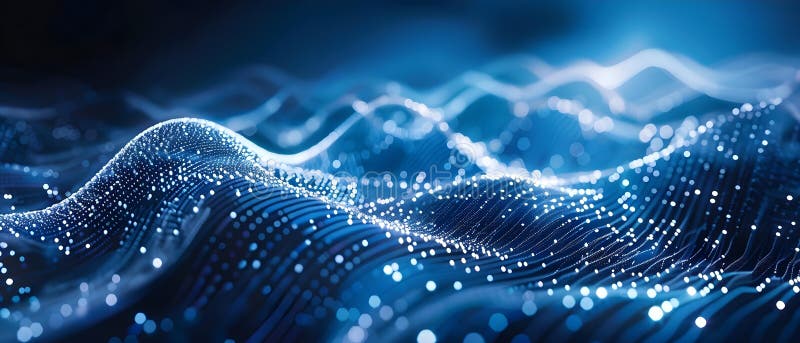 Quantum Waves: the Rhythm of Financial Tech. Concept Finance ...