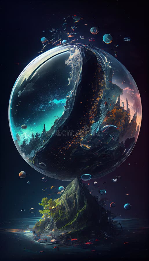 Quantum World Background. Ai Generated. Stock Image - Image of cyber ...