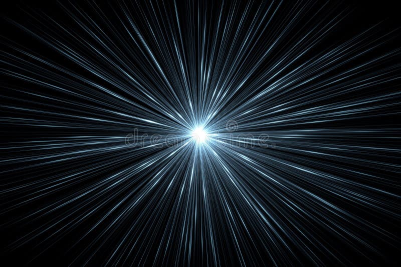 Quantum World, Light Particles. Time Freeze Effect Stock Illustration ...