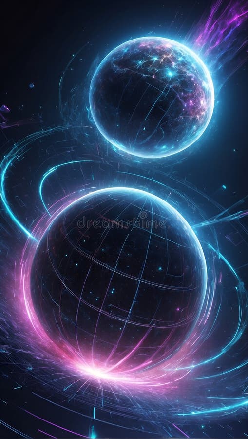 QuantumQuotient: Datas Quantum Frontier. AI Generate Stock Illustration ...