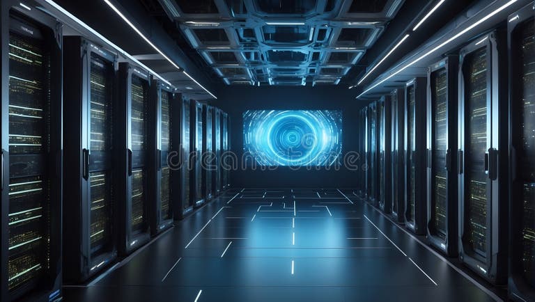 Beyond Limits: QuantumQuotient S Data Symphony. AI Generate Stock Illustration - Illustration of ...