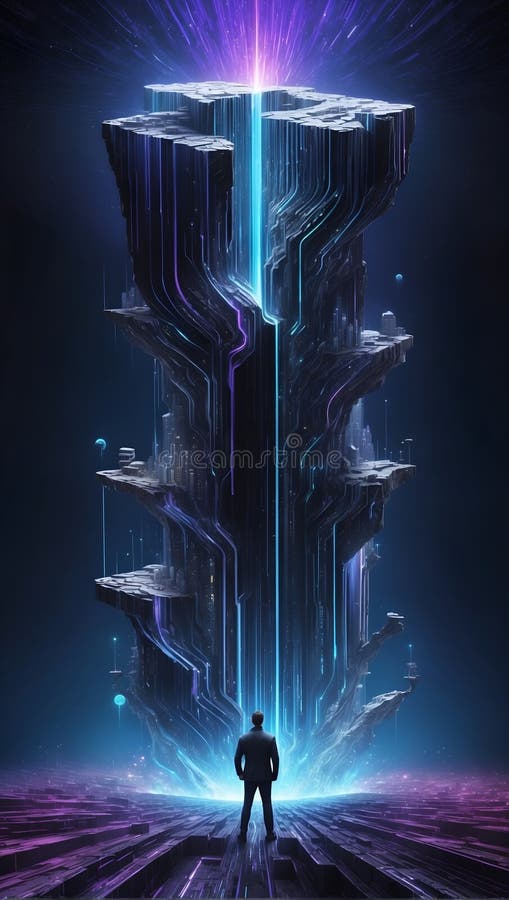 QuantumQuotient S Data Alchemy: a Transformative Saga. AI Generate Stock Illustration ...