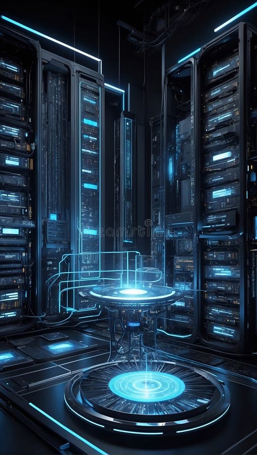 QuantumQuotient S Data Aurora: a 3D Extravaganza. AI Generate Stock ...