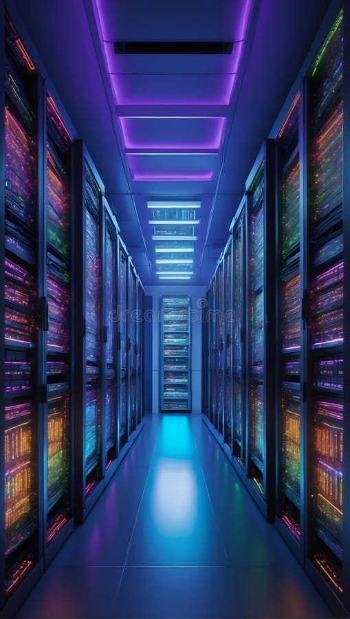 QuantumQuotient S Data Aurora Genesis. AI Generate Stock Illustration ...