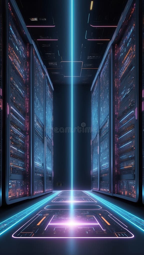 QuantumQuotient S Data Elevation: a Techno-Spectacle. AI Generate Stock ...