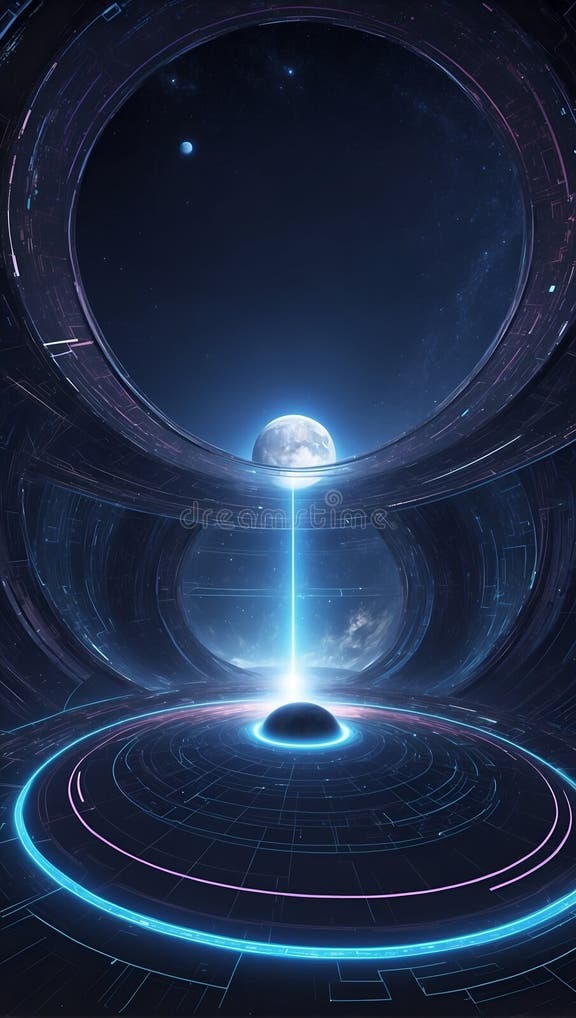 QuantumQuotient S Impact: DataEclipse S Technological Nexus. AI Generate Stock Illustration ...