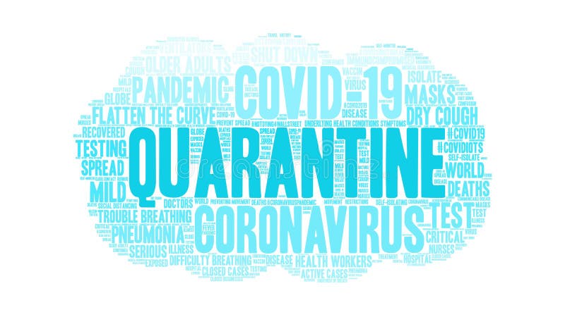 Quarantine Animated Word Cloud Stock Footage - Video of word, physical ...