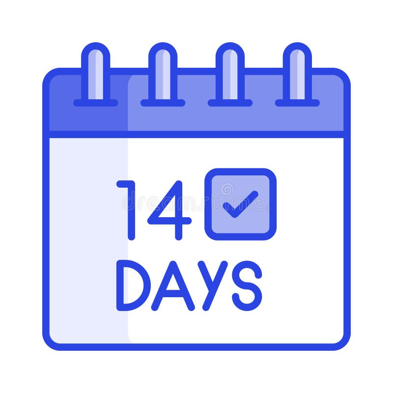 Quarantine Calendar Vector Design Isolated on White Background Stock ...