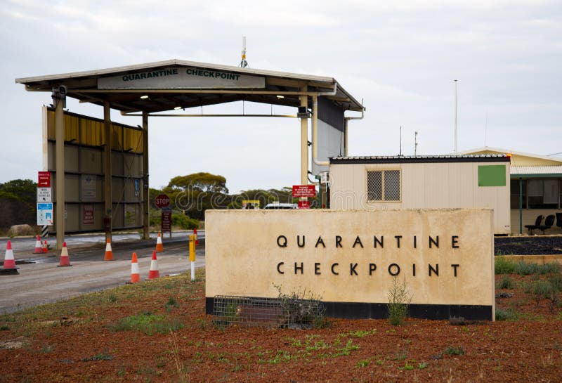Quarantine Checkpoint stock photo. Image of border, national - 252822134