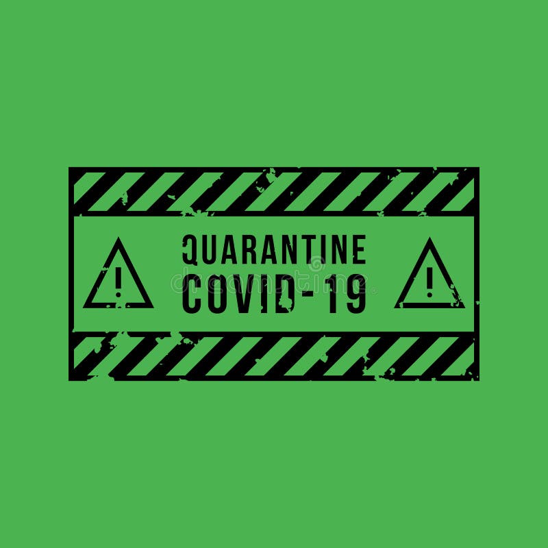 Quarantine Covid-19 Vector Sign. Vector Icons Stock Vector ...