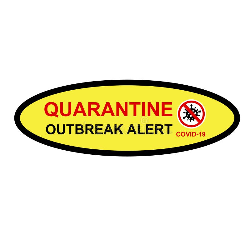 Quarantine Outbreak Alert 01 01A Stock Vector - Illustration of ...
