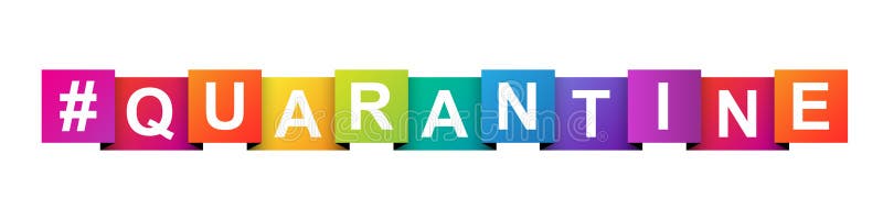 Quarantine Paper Banner. Vector. Illustration Stock Vector ...