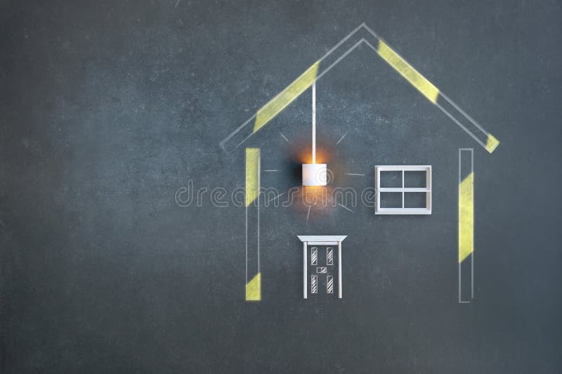 Quarantine, Self Isolation House Concept Stock Photo - Image of ...