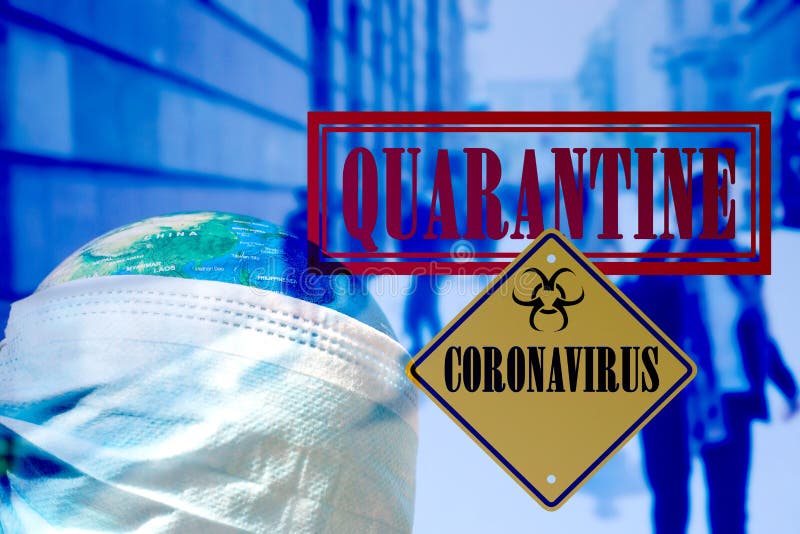 Quarantine Warning . Coronavirus Disease Outbreak Stock Image - Image ...