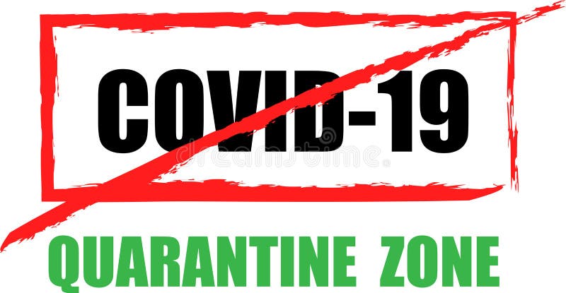 Quarantine Zone Sign Vector Illustration Stock Vector - Illustration of ...