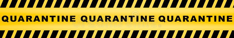 Quarantine Zone Signbiohazard Yellow Caution Attention of Danger Stock ...