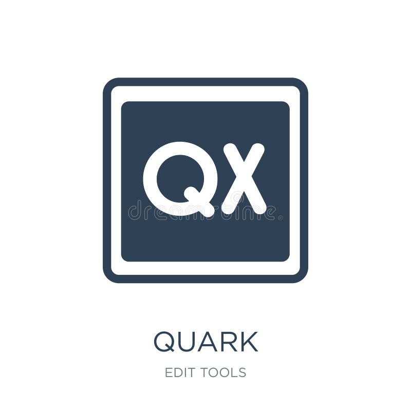 Quark Icon in Trendy Design Style. Quark Icon Isolated on White ...