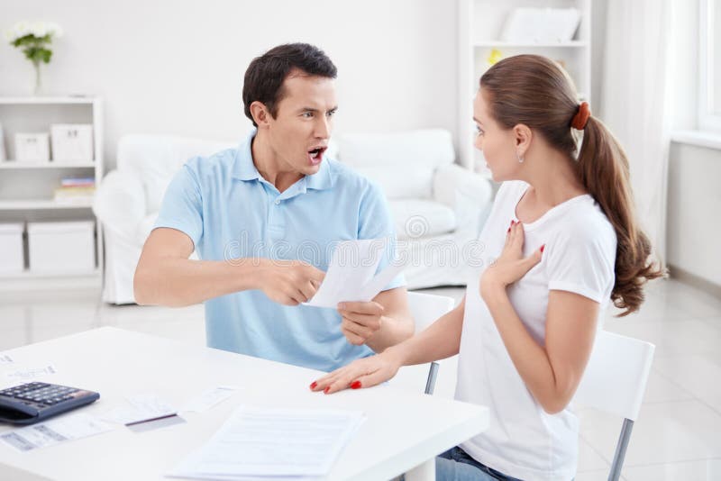 Quarrel stock photo. Image of casual, confrontation, indoors - 6867818