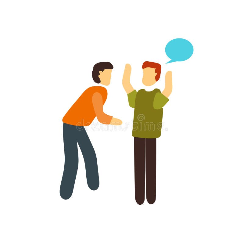 Quarrel Icon Vector. Trendy Flat Quarrel Icon from Communication ...
