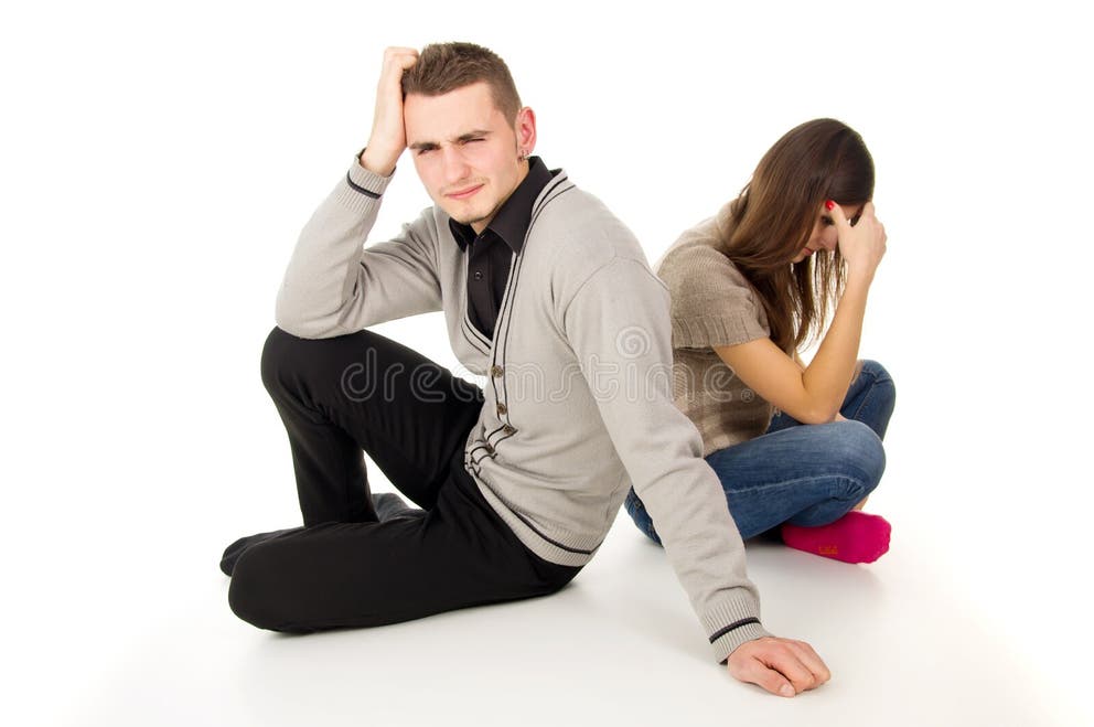 Quarrel between Man and a Woman Stock Photo - Image of couple, hurt ...