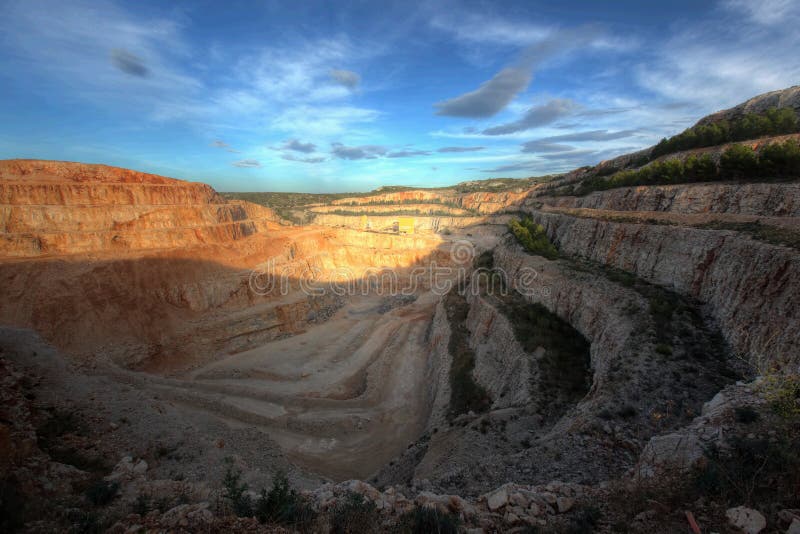 Quarry stock image. Image of nature, geology, miner, gold - 16460775